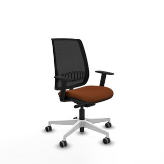 Piqueras y Crespo B&uuml;rostuhl mit 1D-Armen, h&ouml;henverstellbare Lendenwirbelst&uuml;tze, ausgestattet mit Syncro/Traslack und eingespritztem Schaum. Mit Rollen von 65 mm, Parket