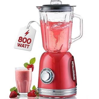 Profi Cook ProfiCook Mixer | M&eacute;langeur sur pied | R&eacute;cipient en verre 1,5L | Ice Crush & Mode Turbo | 4 couteaux en acier inoxydable | M&eacute;langeur haute performance