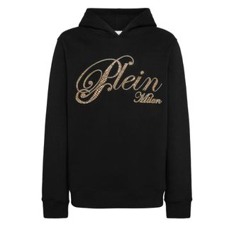 Philipp Plein Homme, Sweatshirts et sweats &agrave; capuche, Noir, Taille: 3XL Fleece Sweat &agrave; capuche SweaT-shirt Stones