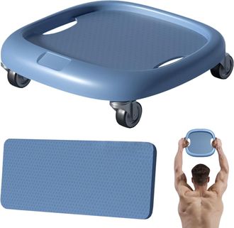 Generico &Uuml;bungsrad - Rollbrett, zentrales Training | Bauch-Trainingsger&auml;t, 360 Grad drehbares Bauchrollbrett mit Matte, &Uuml;bungswerkzeug f&uuml;r Frauen
