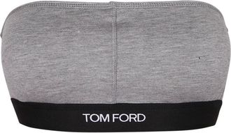 Tom Ford Femme, Tops, Gris, Taille: 38 FR Modal Signature Bandeau