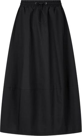 STUDIO TOMBOY Ballonrock mit elastischem Bund - Schwarz