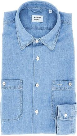 Aspesi New C Slim cotton denim shirt Man M