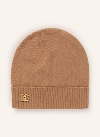 Dolce & Gabbana M&uuml;tze Mit Schmuckperlen beige