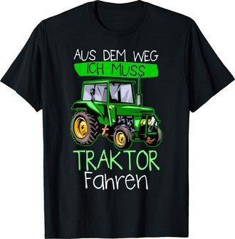 Traktor Traktor Fahren Bauer Landmaschine Design T-Shirt