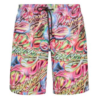 Philipp Plein Homme, Maillots de bain, Multicolore, Taille: L Short de bain