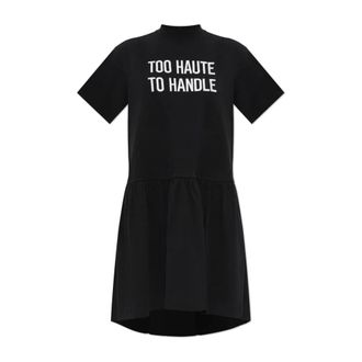 Moschino Kleid mit Stickerei - - Dresses - Damen - Schwarzk - S