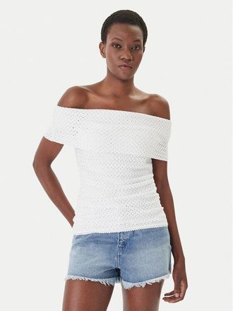 Michael Kors Bluse MS651ZVKS1 Wei&szlig; Regular Fit