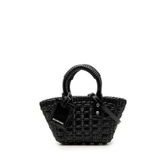 Balenciaga Sac bandouli&egrave;re tress&eacute; Pre-owned - Femme - Pre-owned - Noir - Taille: ONE Size