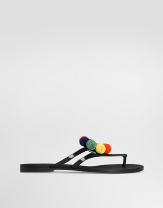Dolce & Gabbana Beachwear - Frau Pantoletten Und Mules Mehrfarbig 35