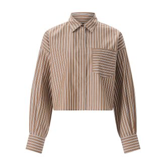 Rag & Bone Cropped Hemdbluse Marin