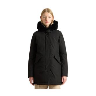 Woolrich Femme, Manteaux, Noir, Taille: 42 FR Parka Arctique Noire