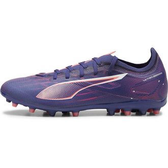 Puma Unisex Adults Ultra 5 Match MG Soccer Shoe, Lapis Lazuli-PUMA White-Sunset Glow, 40.5 EU