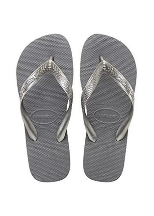 Havaianas Top Tiras, Tongs Mixte, Steel Grey, 31/32