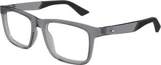 Montblanc Montblanc, Homme, Accessoires, Gris, Taille: 55 MM Rectangular Optical Frame
