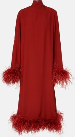 Taller Marmo Midikleid Gina mit Federn