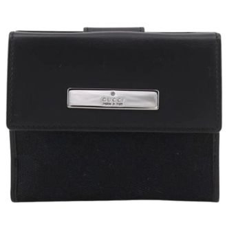Gucci Portefeuille compact Pre-owned GG Canvas - Femme - Pre-owned - Noir - Taille: ONE Size