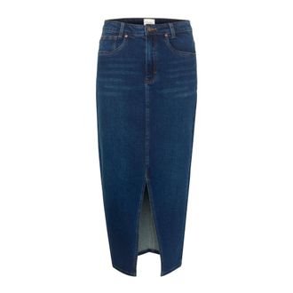 MY ESSENTIAL WARDROBE Femme, Jupes, Bleu, Taille: 40 FR DangoMW 144 Long Skirt