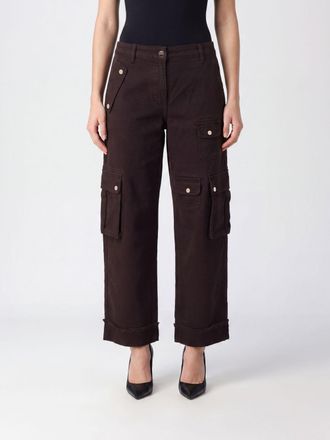 Liu Jo Pantalon cargo large en coton stretch