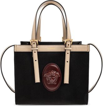 Versace Femme, Sacs, Noir, Taille: ONE Size Rivi&egrave;re Mini Canvas Tote