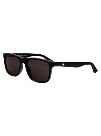 Montblanc MB0432S Injected Acetate Sunglasses - Black
