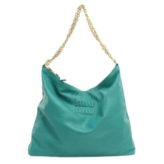 Miu Miu Sac port&eacute; &eacute;paule Pre-owned - Femme - Pre-owned - Vert - Taille: ONE Size