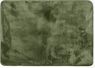 Douceur d'Intérieur Teppich rechteckig 120 x 170 cm Flanell Uni Flanou Khaki