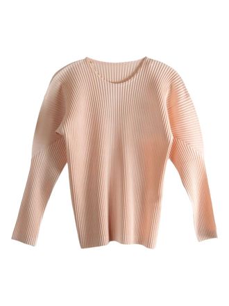 Homme Plissé Issey Miyake Color Pleats long-sleeve T-shirt - Tons neutres