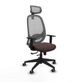 Piqueras y Crespo Cylinanco Pc-Stuhl mit 1D-Armlehnen, h&ouml;henverstellbare Lendenwirbelst&uuml;tze und h&ouml;henverstellbares Kopfteil und Neigungsverstellung, ausgestattet mit Sy