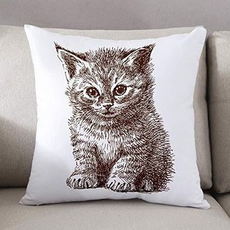 Bonamaison Le Jardin du Lin Zierkissenhüllen, Mehrfarbig, 45x45