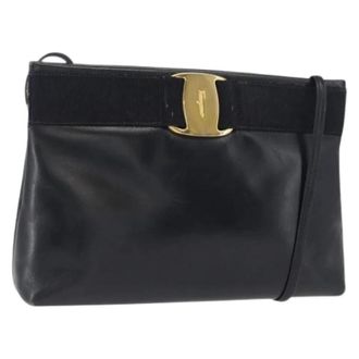 Ferragamo Pre-owned Leder Crossbody Bag - - Pre-owned - Damen - Blau - ONE SIZE