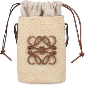 Loewe Raffia Tasche Square