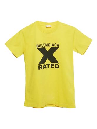 Balenciaga t-shirt &agrave; logo imprim&eacute; - Jaune