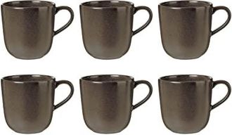 Aida Raw - Becher 20 cl - 6 Stück - Metall Braun