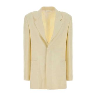 Carven Einreihiger Blazer mit fallendem Revers - - Jackets - Damen - Gelb - S