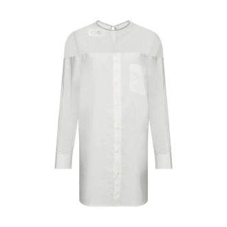 Maison Margiela Femme, Blouses et Chemises, Blanc, Taille: 36 FR Top &agrave; manches longues