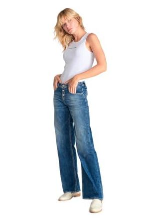 Le Temps Des Cerises Jeans Wide Leg Lauryn Destroy Bleu N°3