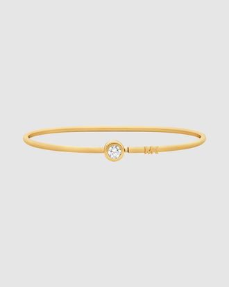 Michael Kors bracelet jonc fin solitaire dor&eacute;