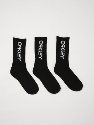 Oakley Set 3 paia di calze in cotone a coste stretch con logo jacquard