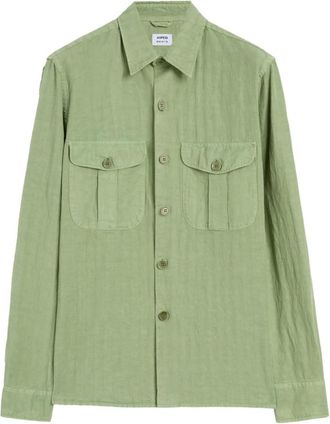 Aspesi Homme, Chemises, Vert, Taille: L Aspesi Chemises Green