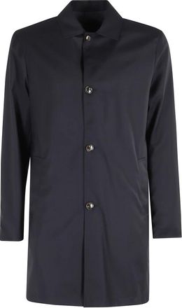 Montecore Homme, Manteaux, Bleu, Taille: L Trench-coat r&eacute;versible