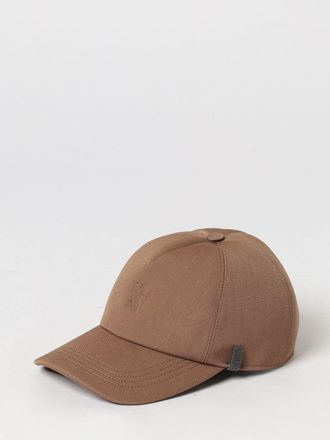 Brunello Cucinelli Casquette de baseball en twill de coton avec Monili
