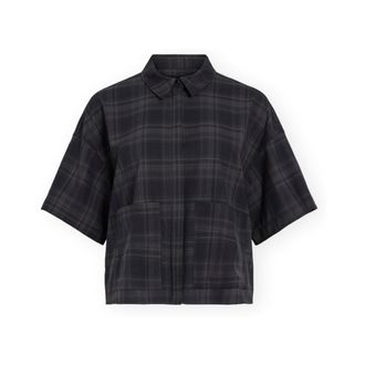 Vila Sina Check Shirt - Navy Blazer/Checks