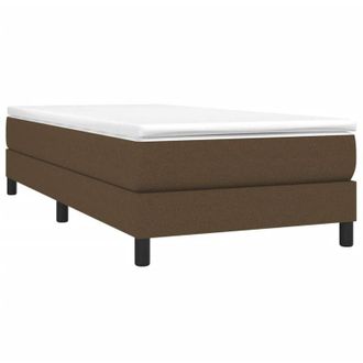 vidaXL Sommier &agrave; ressorts de lit Marron fonc&eacute; 80x200 cm Tissu