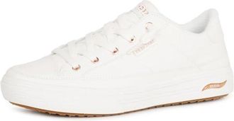Skechers Femme Arch Fit Arcade-on My Way Basket, White Duraleather, 38.5 EU