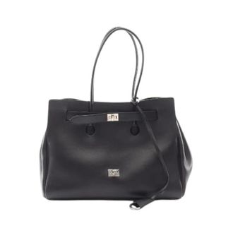 Balenciaga Pre-owned Bel Air Leder Tote Bag - - Pre-owned - Damen - Schwarzk - ONE SIZE