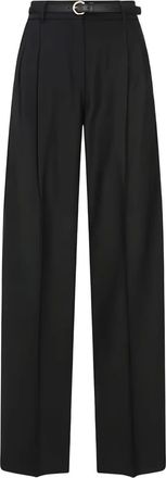 Max Mara belted concealed fastening trousers - Schwarz