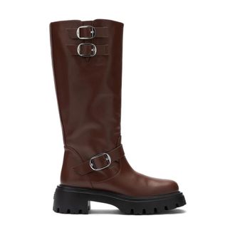 Stuart Weitzman Emerson Moto Boot - - Shoes - Damen - Braun - 35 EU