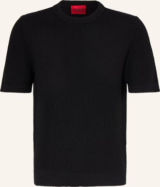 HUGO BOSS Hugo Strickshirt Saffon schwarz