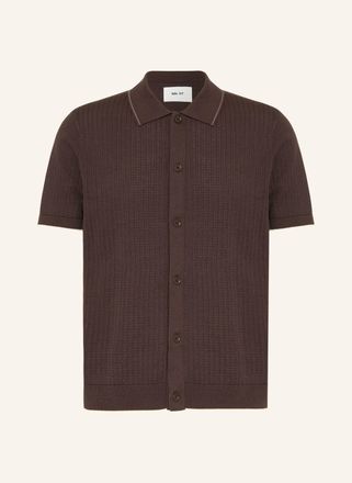 Nn.07 Nn.07 Strickhemd Nalo Regular Fit braun